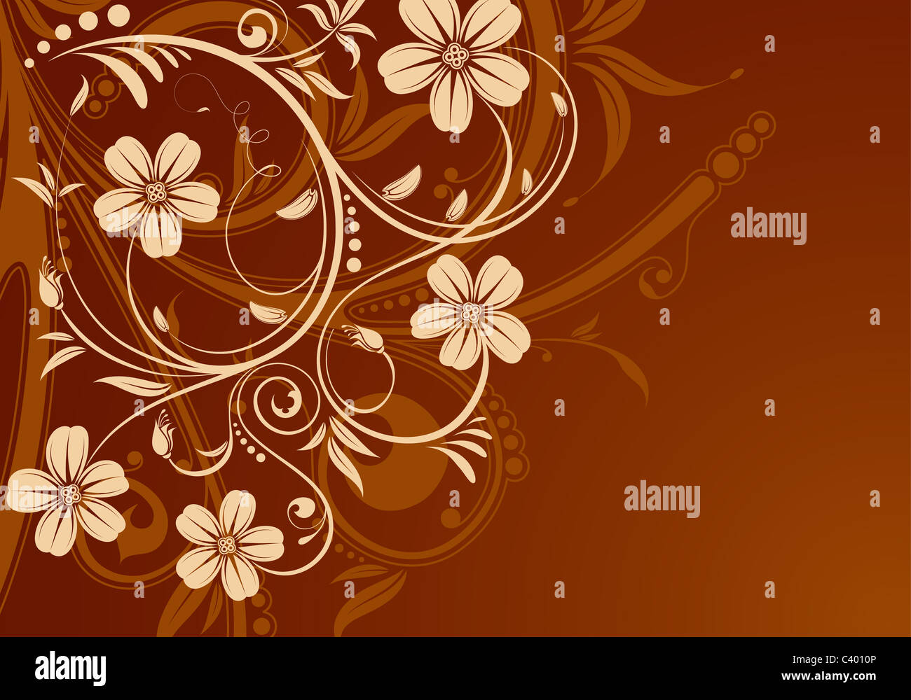 Flower background with bud, element for design, vector illustration ...