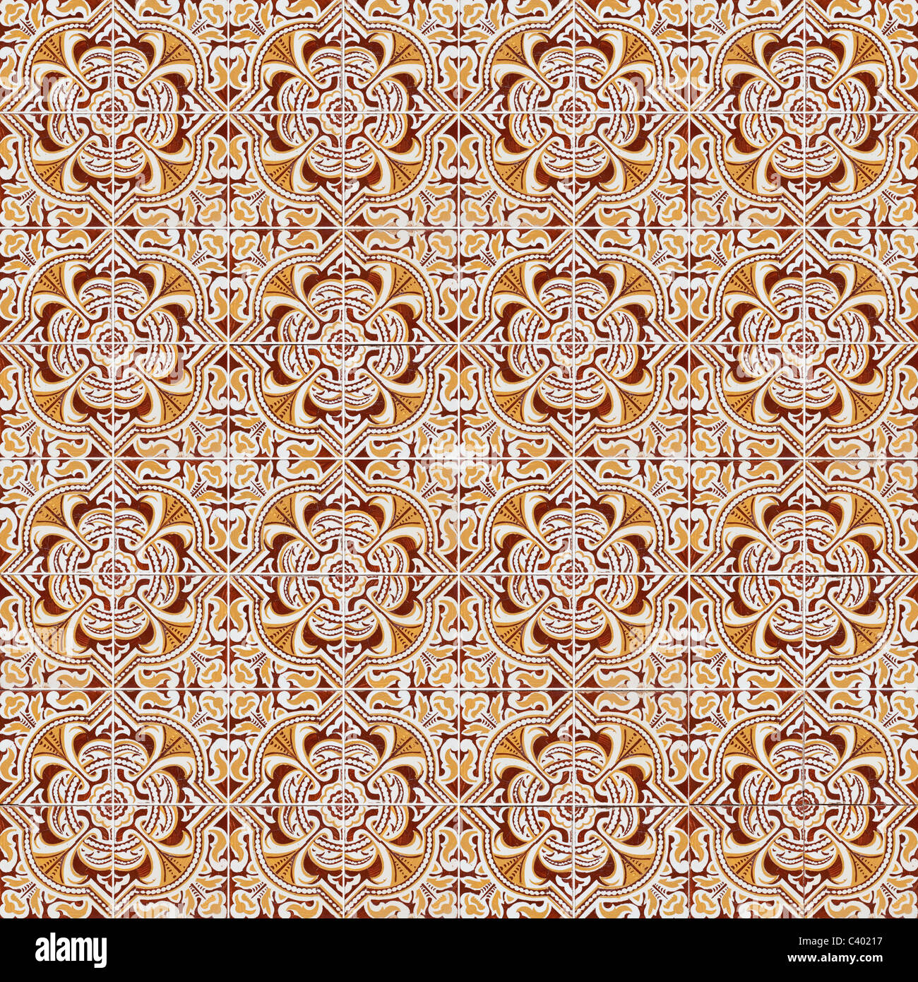 Seamless tile pattern of ancient ceramic tiles Stock Photo - Alamy