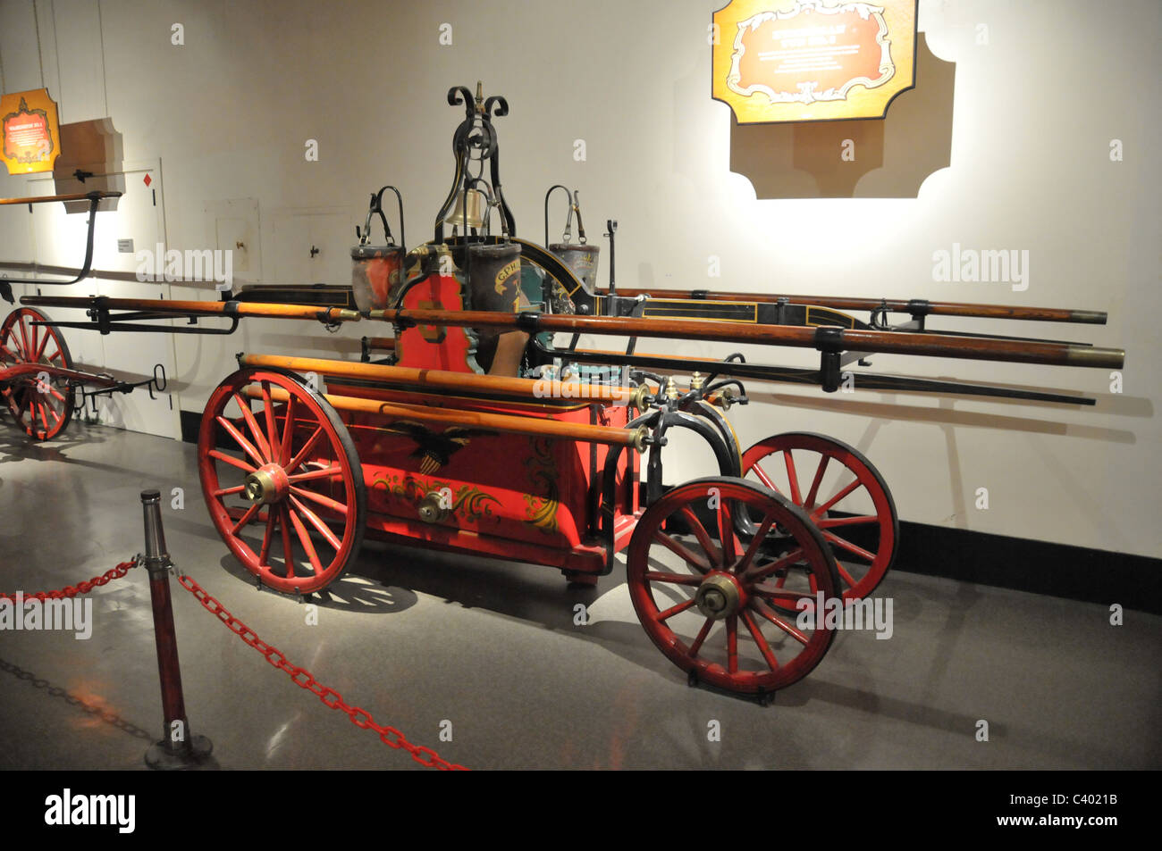 Fire Engine from the 19th century Stock Photo - Alamy