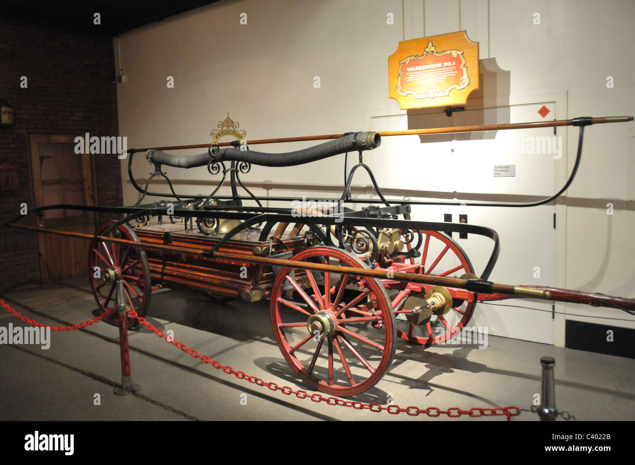 Fire Engine from the 19th century Stock Photo - Alamy