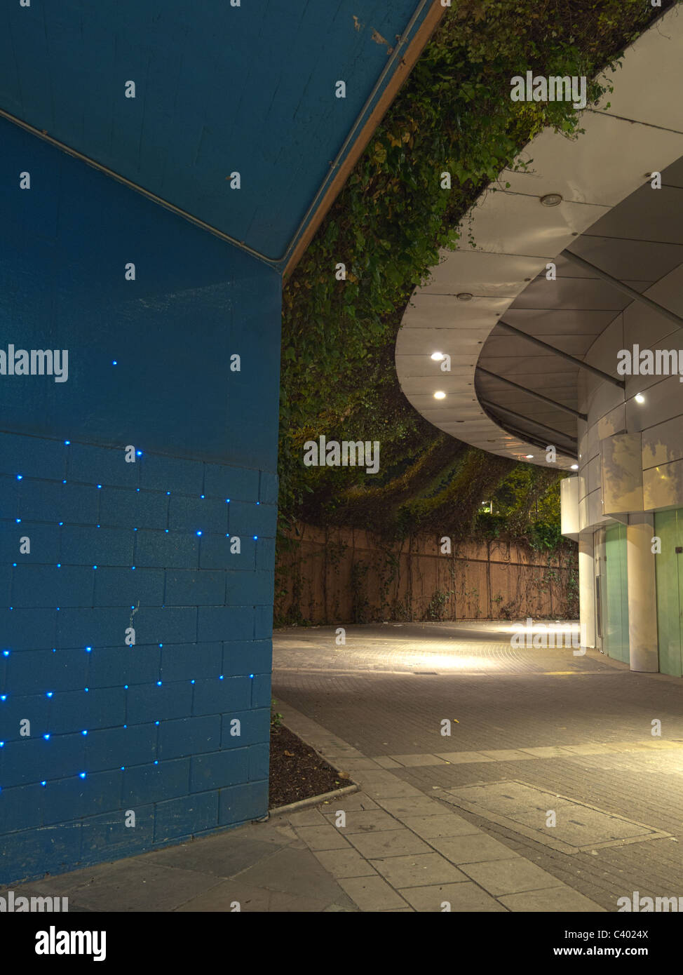 Outside Imax Cinema London at night Stock Photo - Alamy