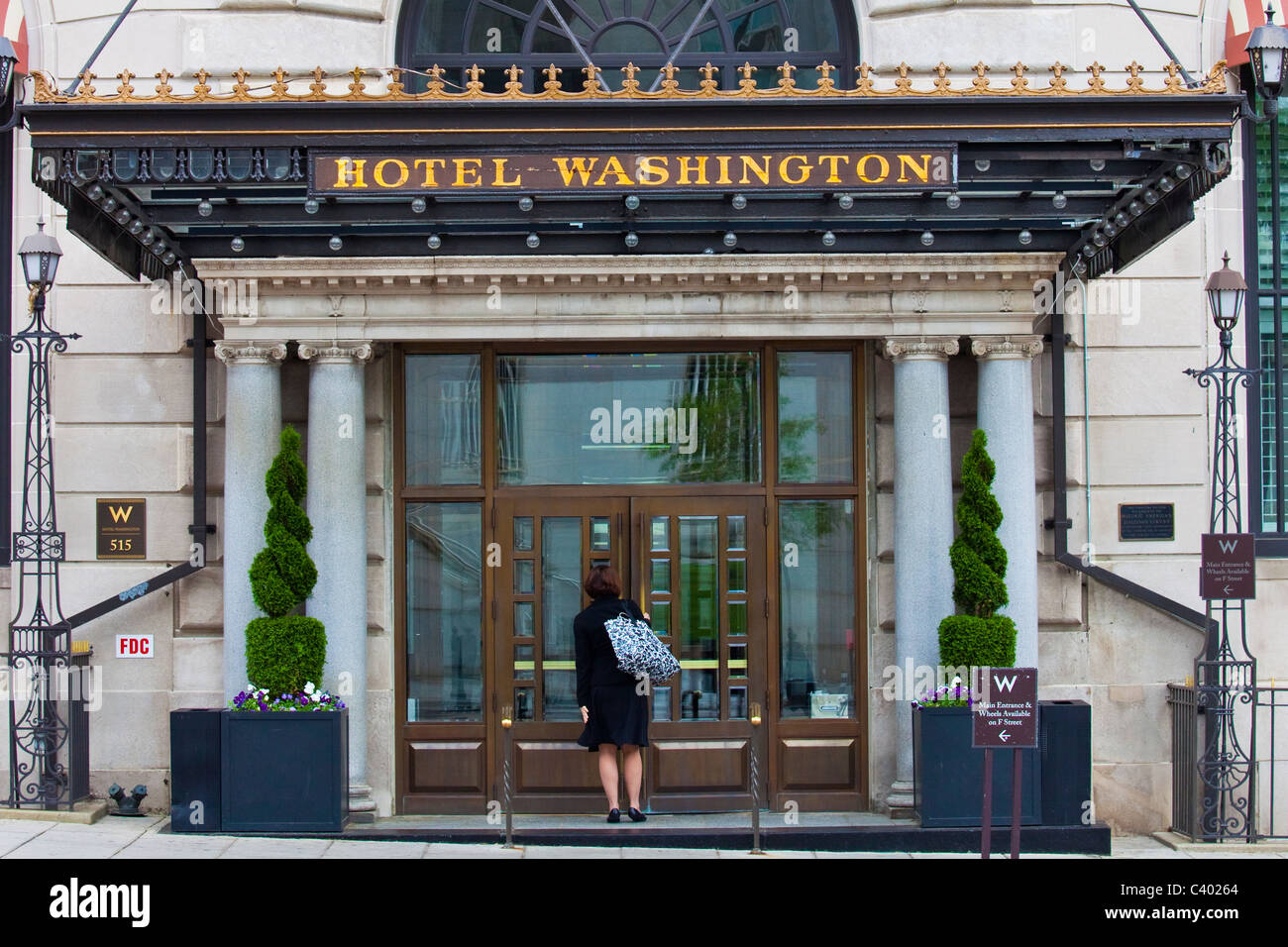 Historic Hotel Washington, W Hotel, Washington DC Stock Photo - Alamy