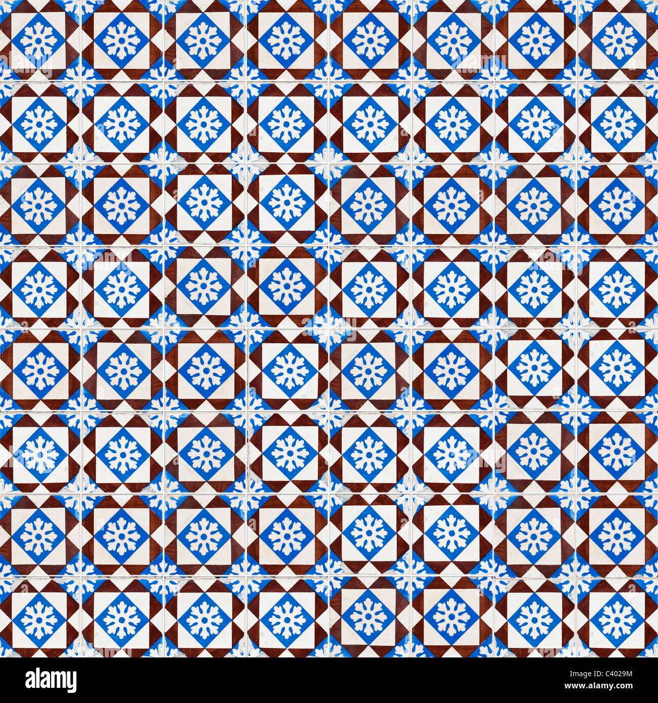 Seamless tile pattern of ancient ceramic tiles Stock Photo - Alamy