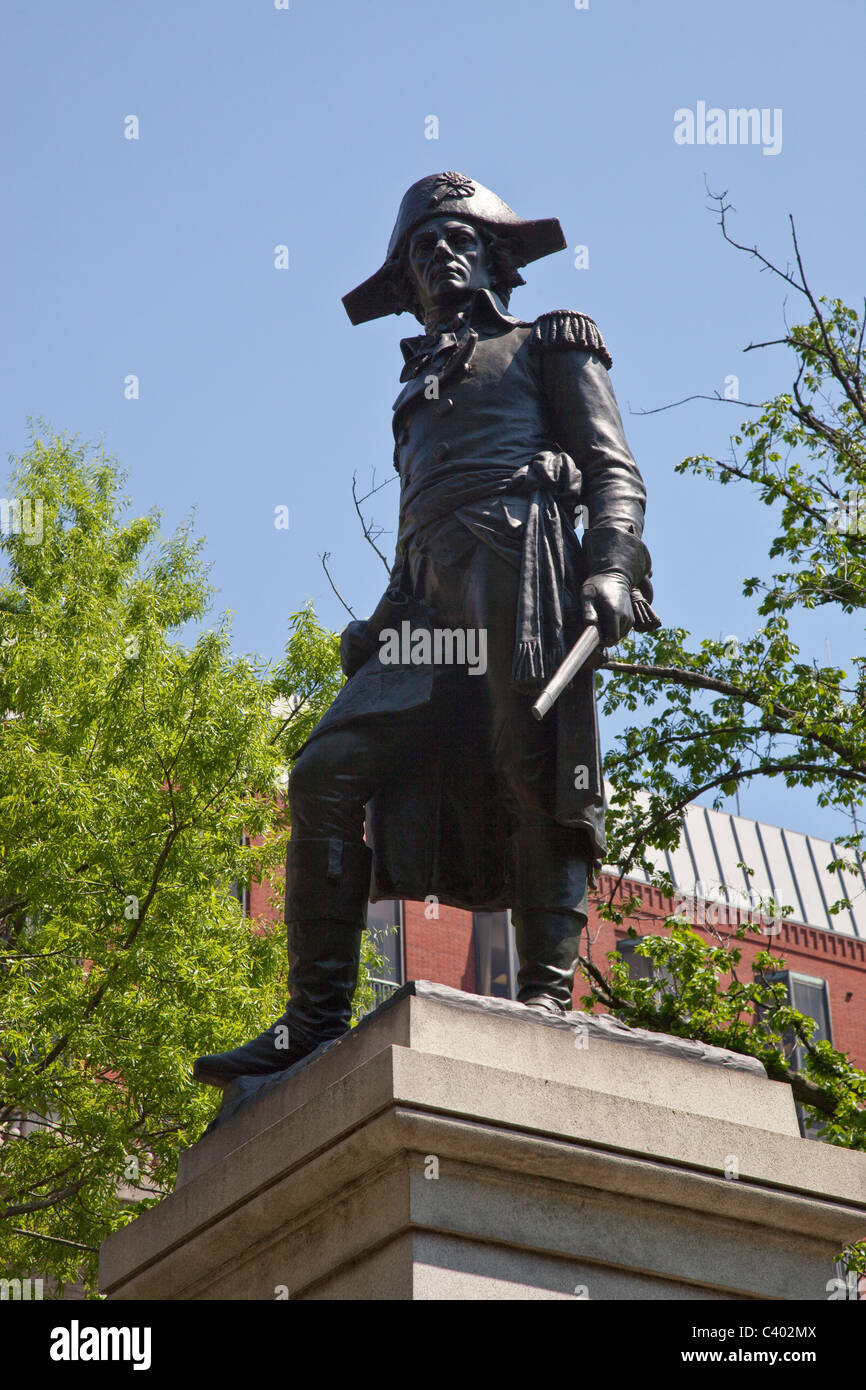 Polish patriot General Thaddeus Kosciuszko statue in Lafayette Park ...