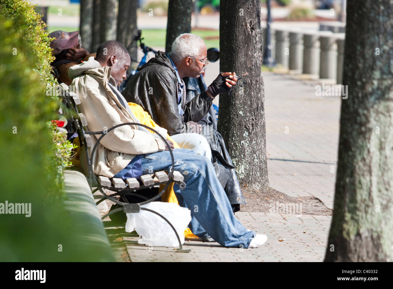 Homeless men in Hampton, Virginia Stock Photo - Alamy