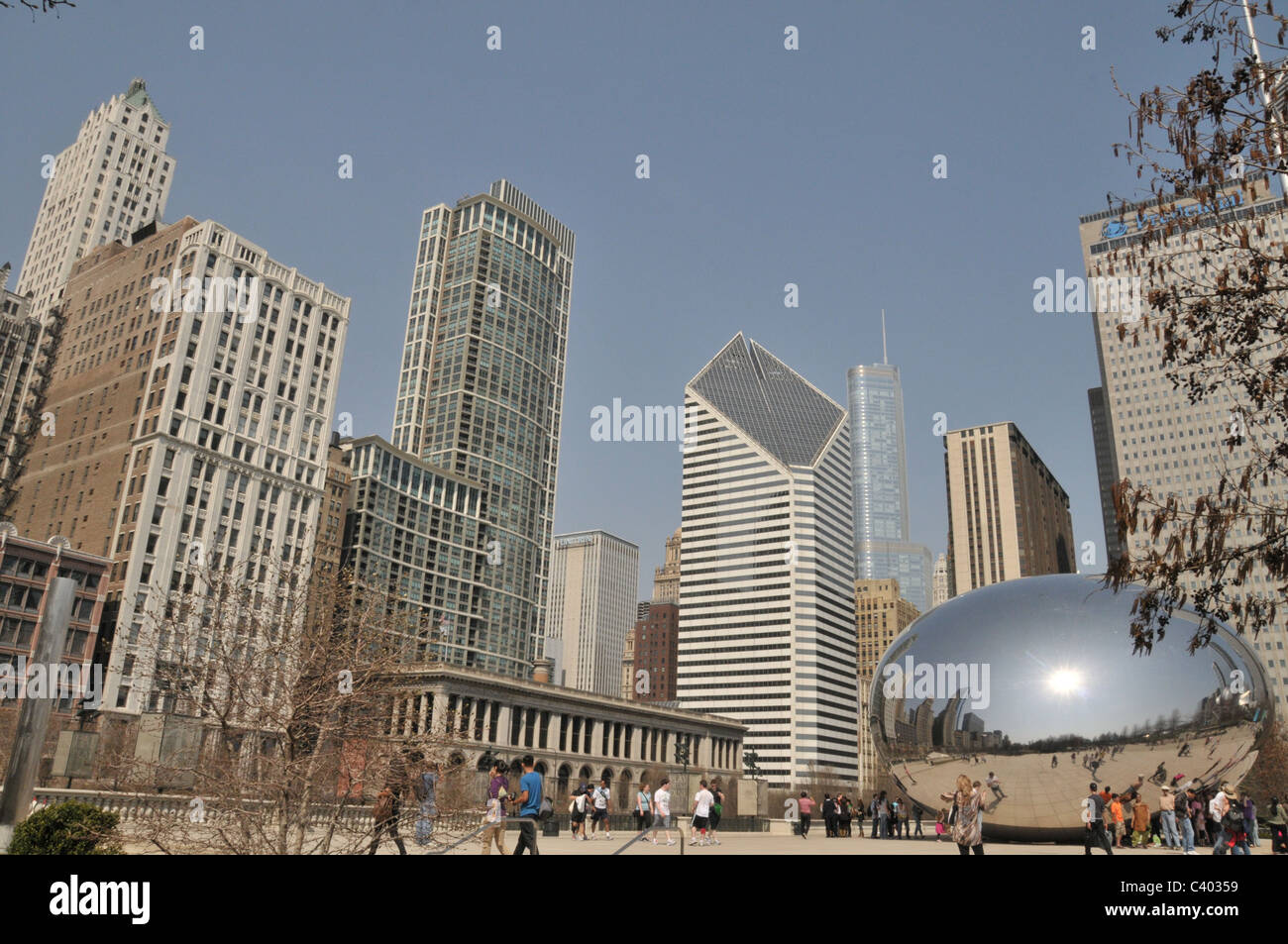 Chrome Bean, Chicago Stock Photo - Alamy