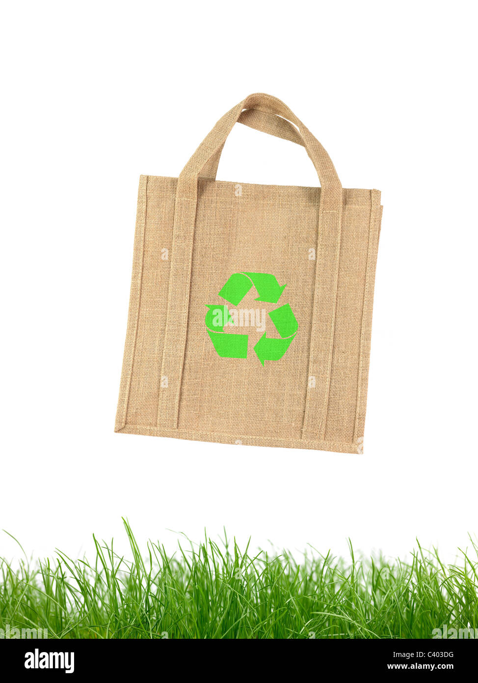 A recycle shopping bagisolated against a white background Stock Photo ... A recycle shopping bagisolated against a white background Stock Photo ...