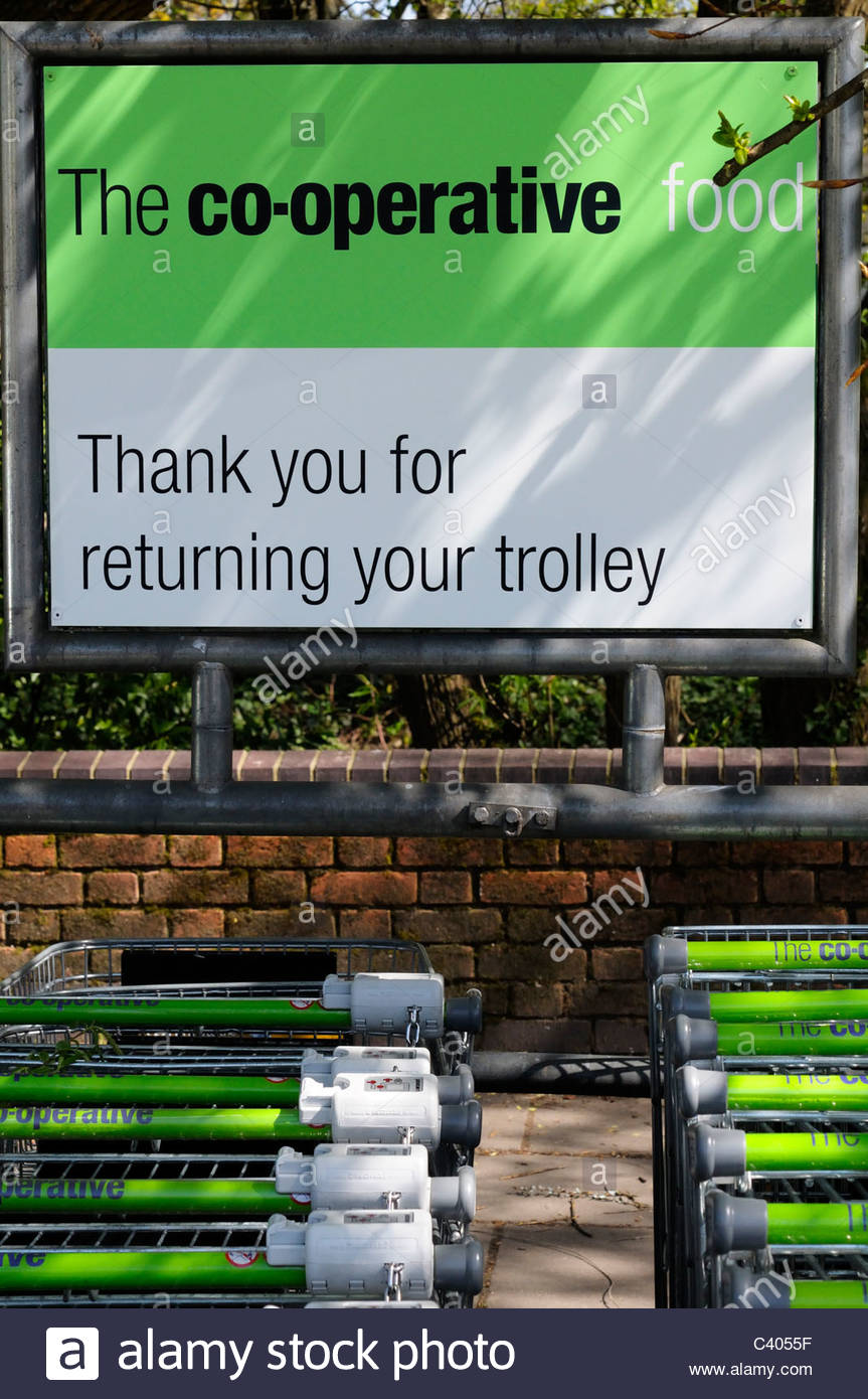 Exterior Co Operative Supermarket Food Store High Resolution Stock ...