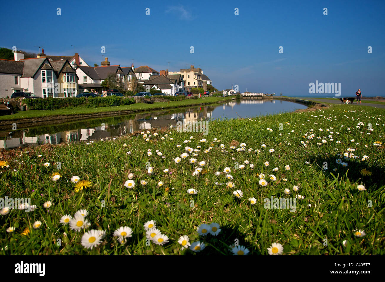 Bude Cornwall UK Canal Sea Lock Sealock Stock Photo - Alamy