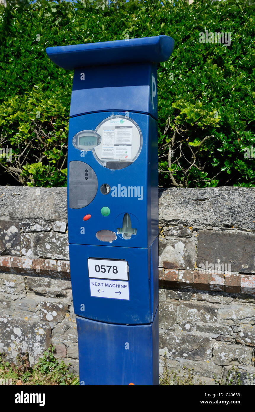 Solar powered parking ticket machine in Woolacombe, Devon, England ...