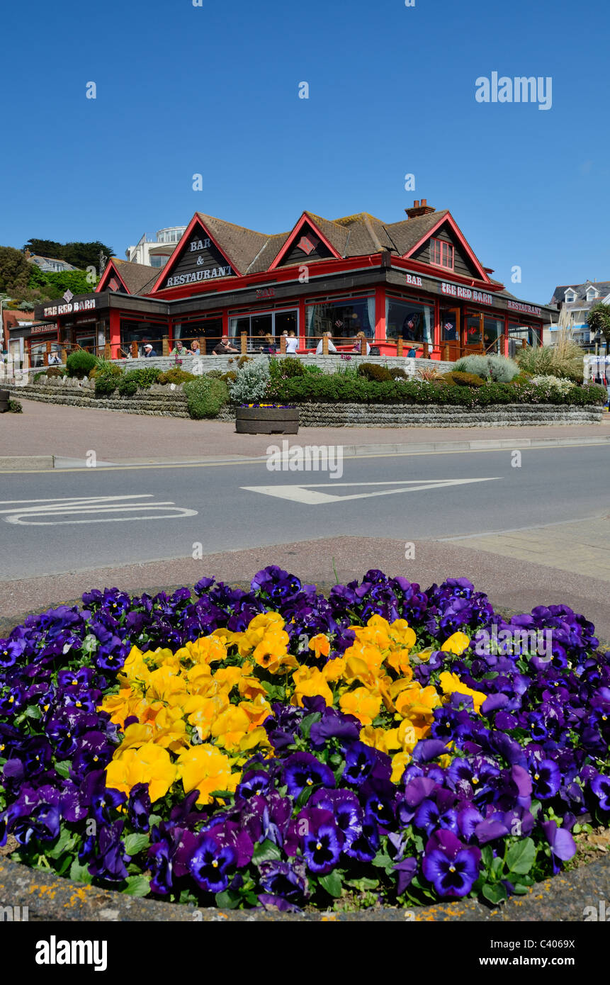 The Red Barn bar and restaurant at Woolacombe, Devon, England Stock ...