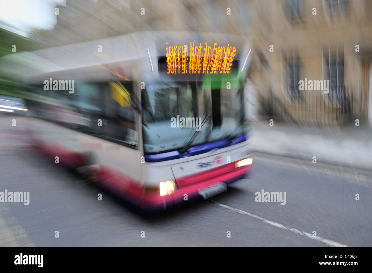 First Bus Sorry, Not In Service public transport Bath England Stock ...