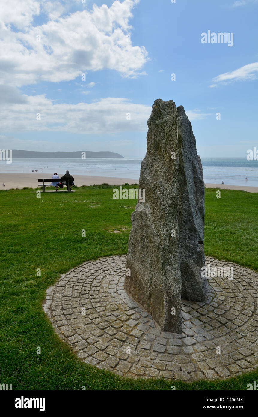 The woolacombe memorial hi-res stock photography and images - Alamy