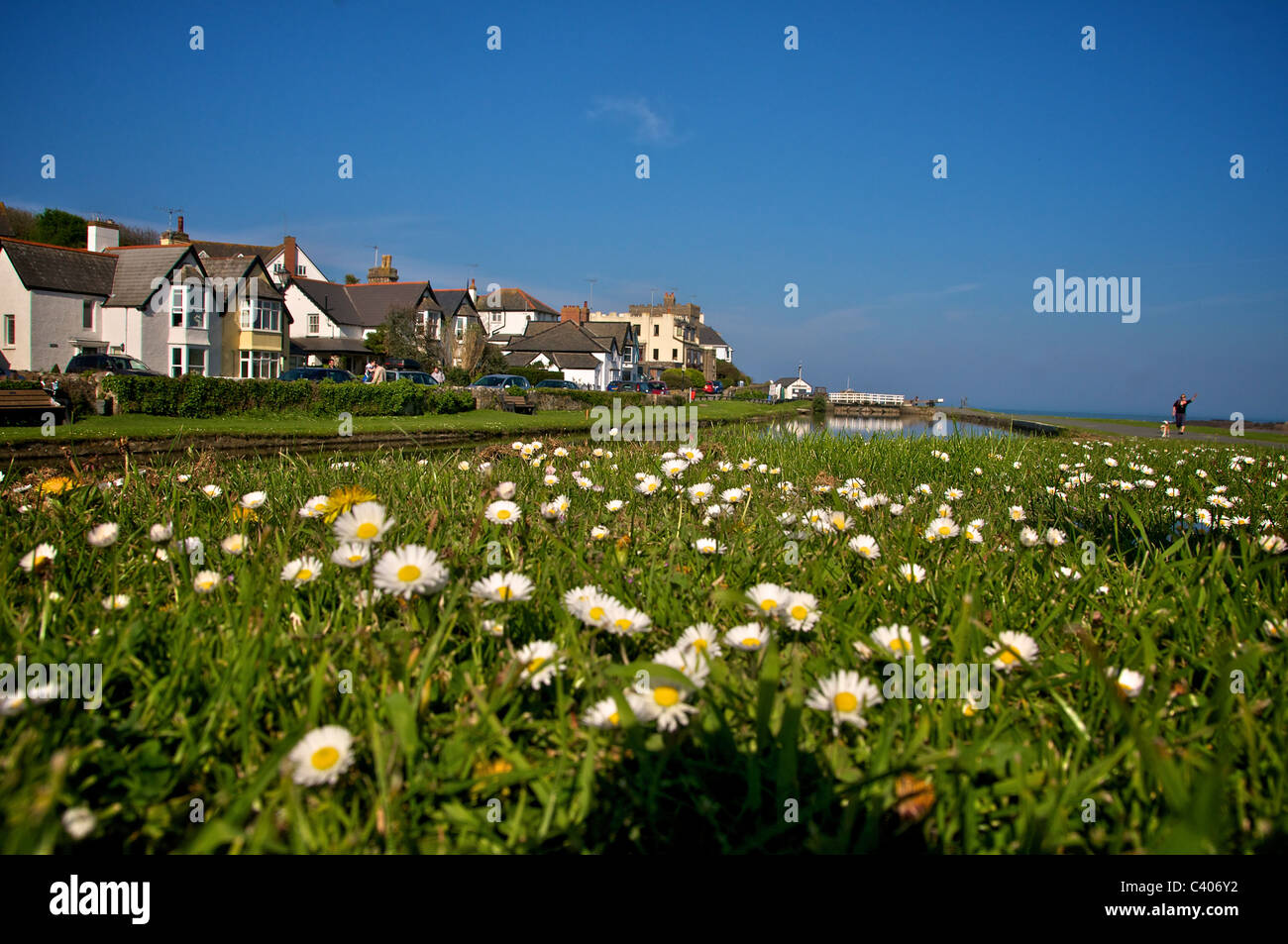 Bude Cornwall UK Canal Sea Lock Sealock Stock Photo - Alamy