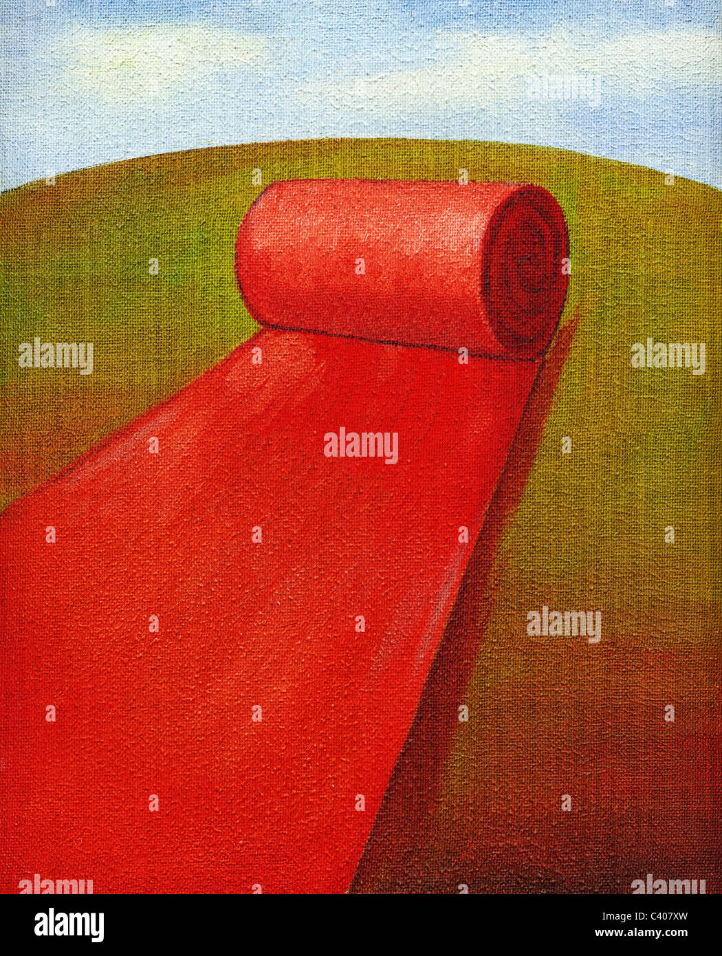 Unrolling Red Carpet High Resolution Stock Photography and Images - Alamy
