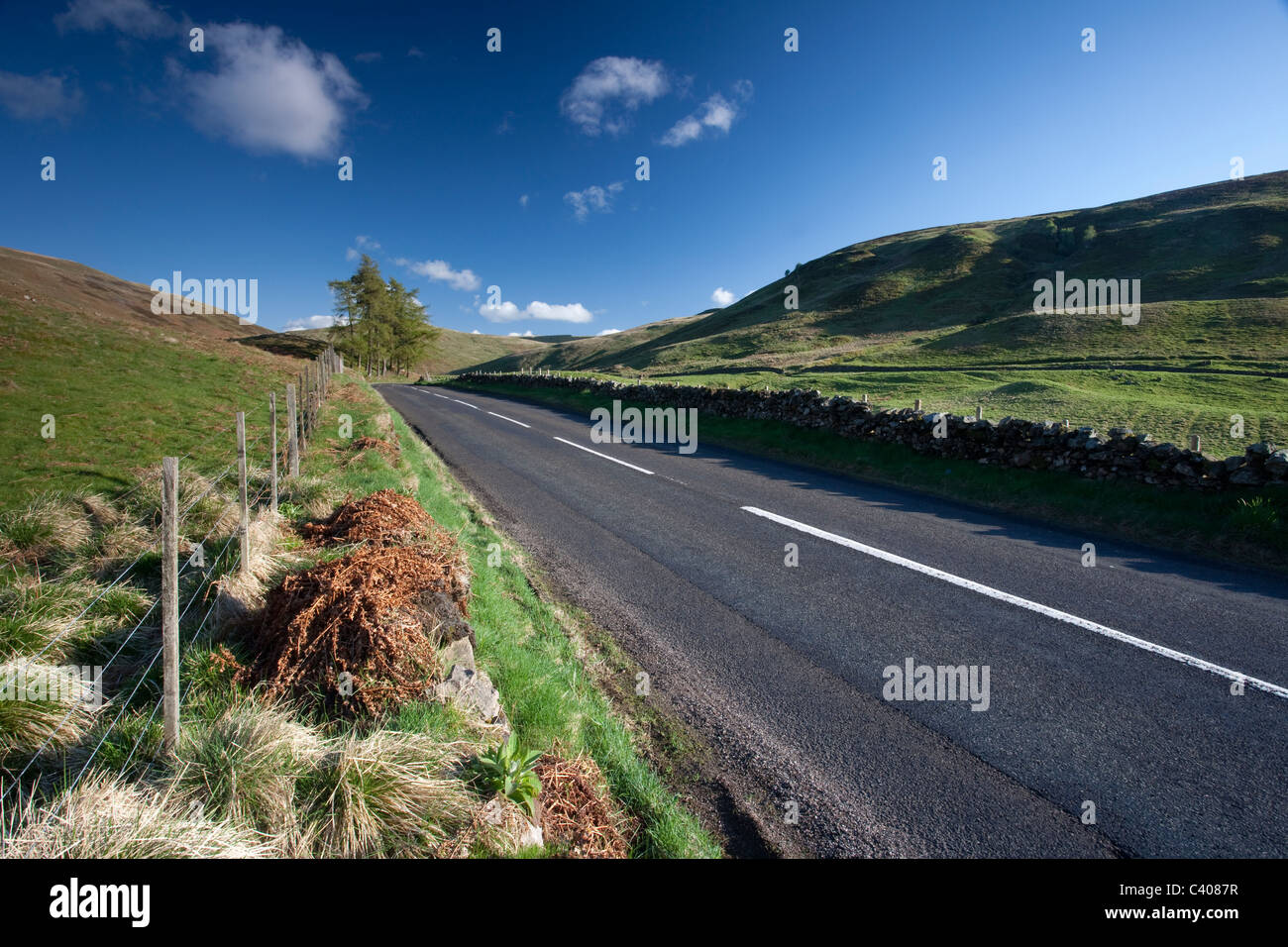 At the roadside of the A823 in the early evening heading towards the ...