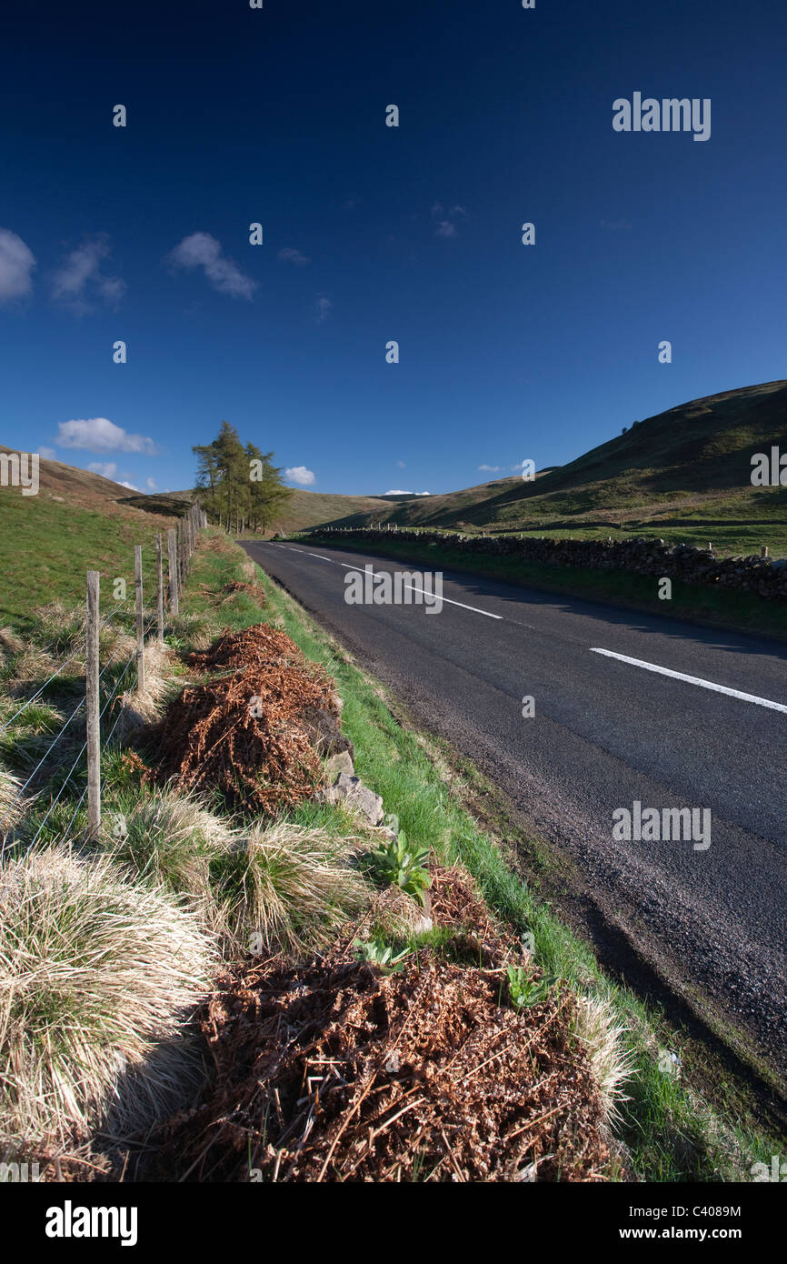 At the roadside of the A823 in the early evening heading towards the ...