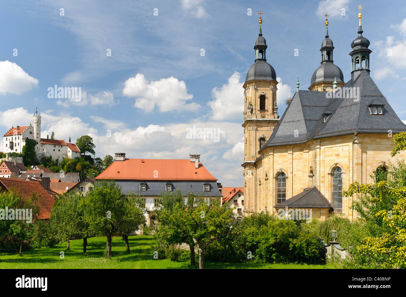 Architecture, outside, outside view, basilica, building, Bavarian ...
