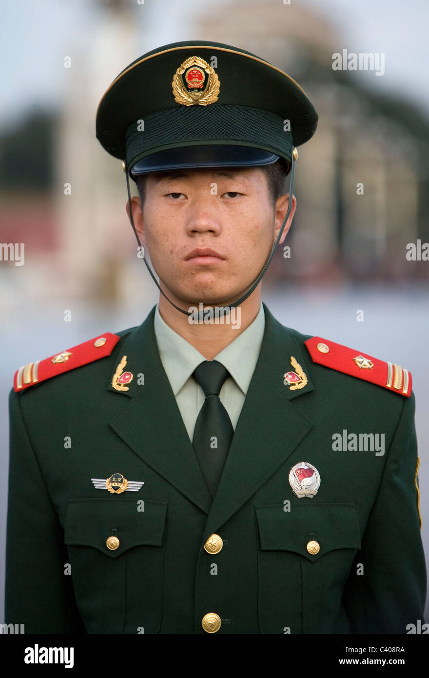Army soldiers, police guards in Forbidden city, Tiananmen square ...