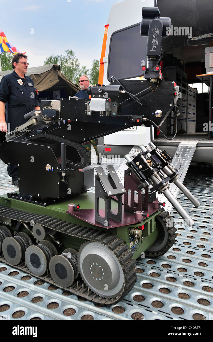 Robot of bomb disposal unit DOVO of the Belgian army, Belgium Stock ...