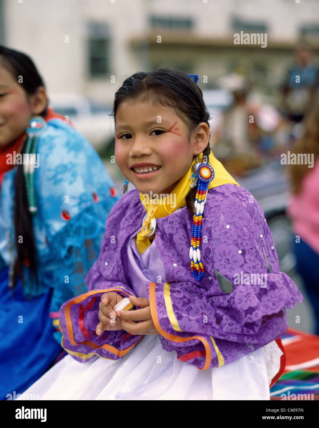 Indian with braids native american hi-res stock photography and images ...