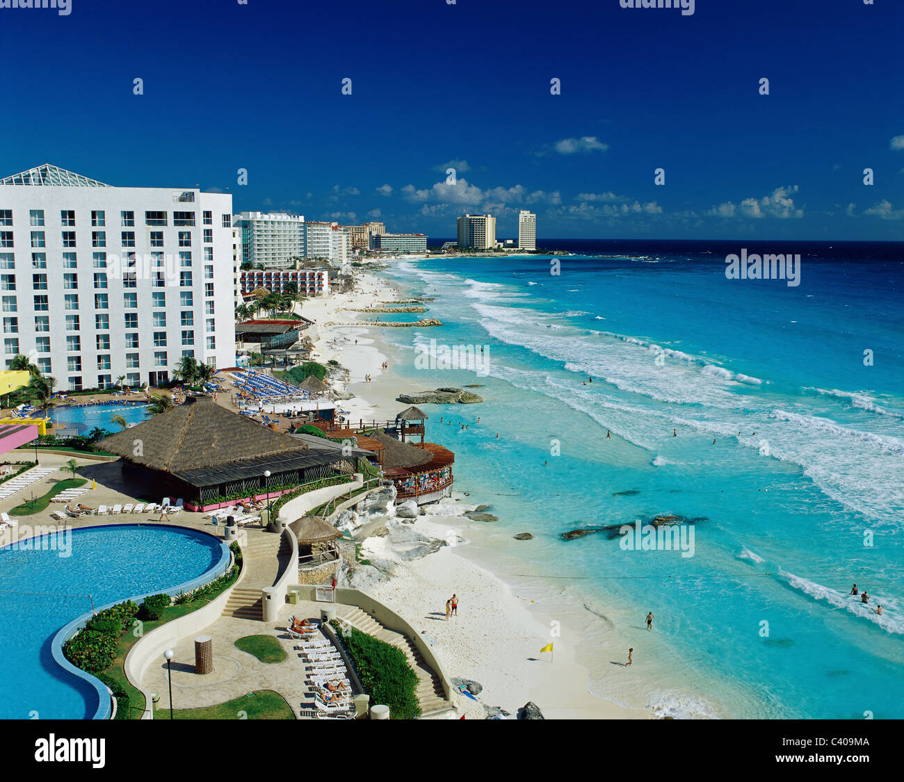 Beach, Cancun, Coast, Holiday, Hotels, Landmark, Mexico, Pools ...