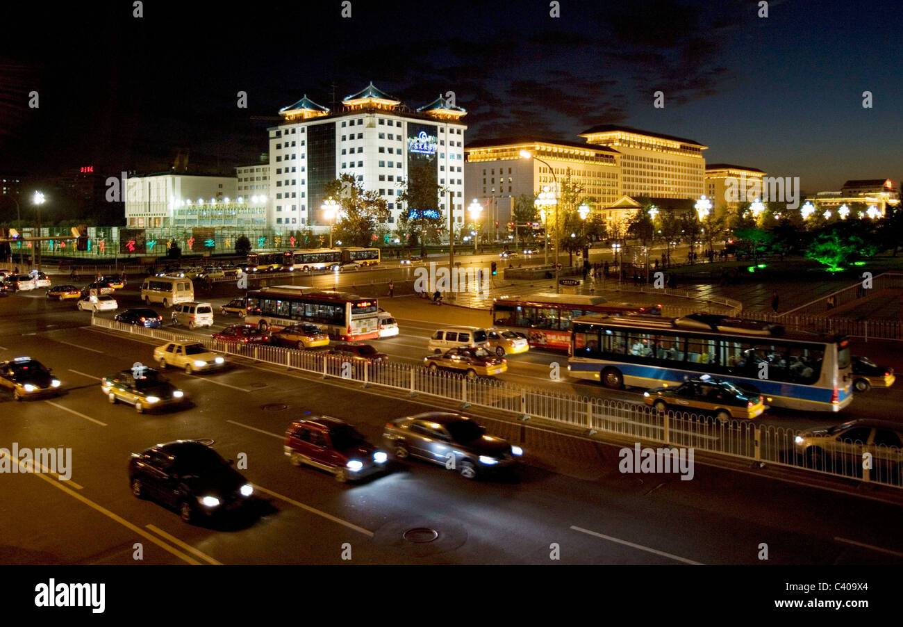 Night view of Beijing, China Stock Photo - Alamy