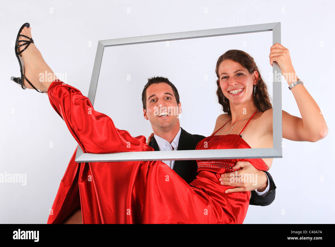 Leg, picture, picture frame, marriage, woman, wife, luck, happiness ...