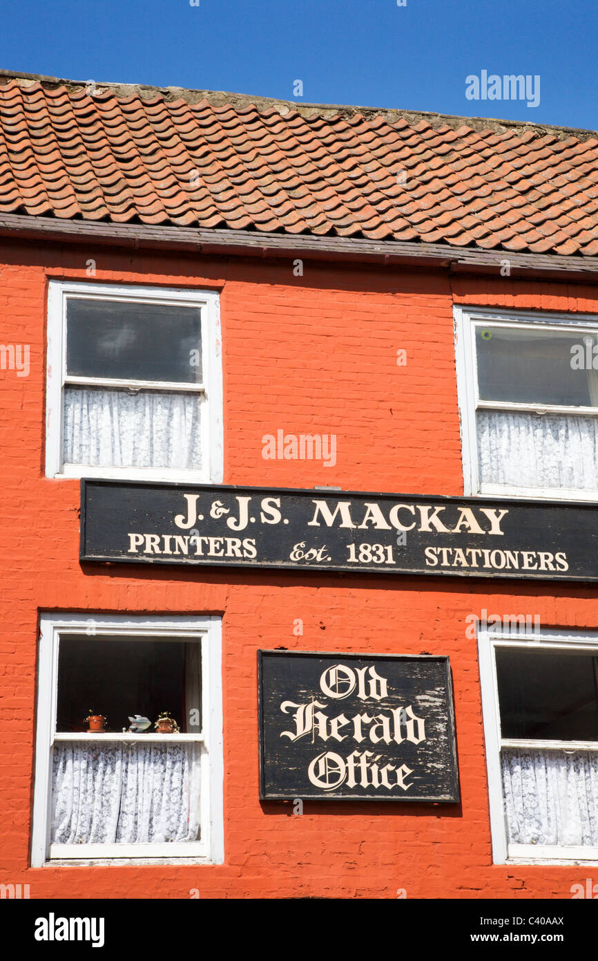 Colourful Stationers Shop on the High Street Morpeth Northumberland ...