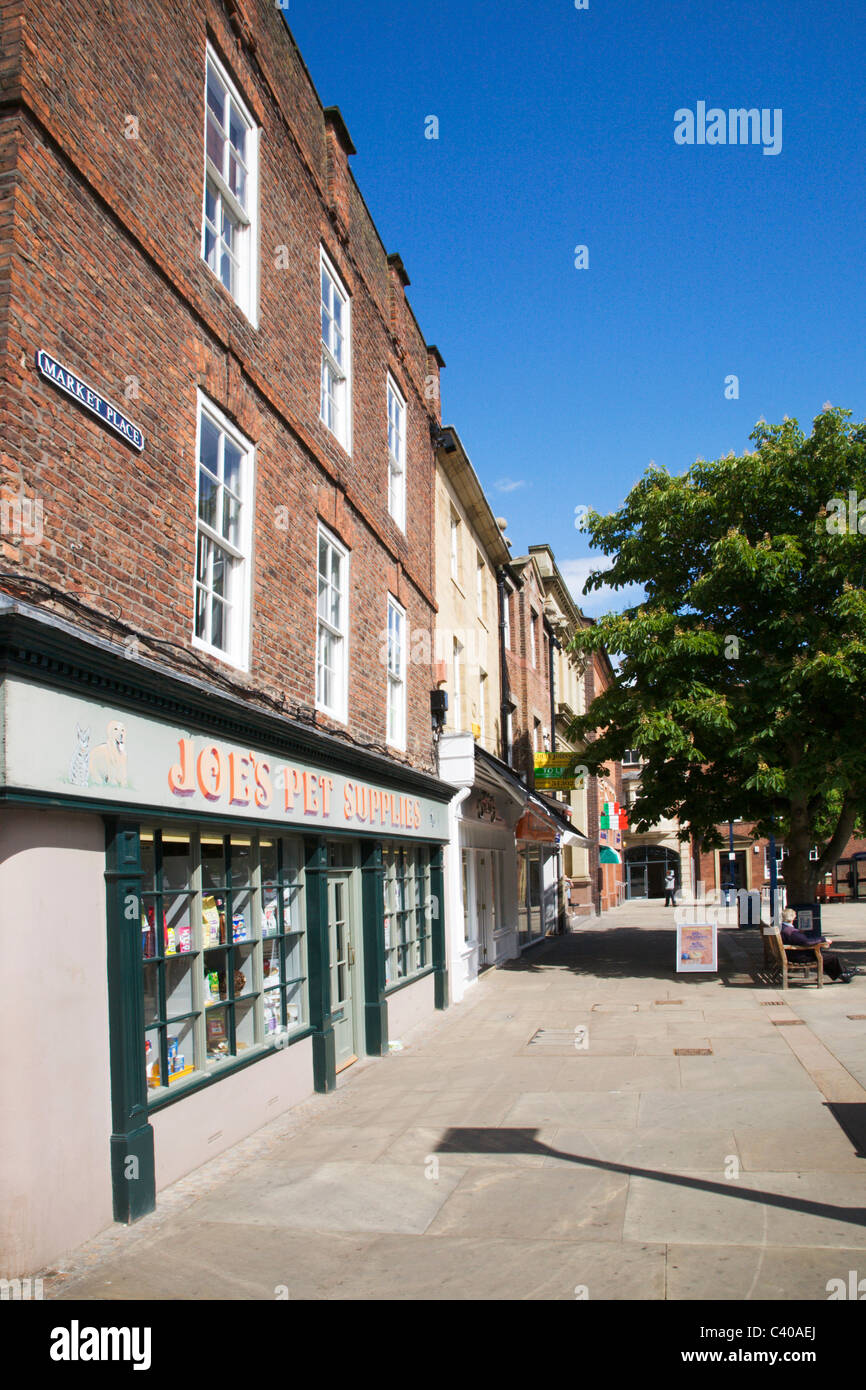 Market Place Morpeth Northumberland England Stock Photo - Alamy