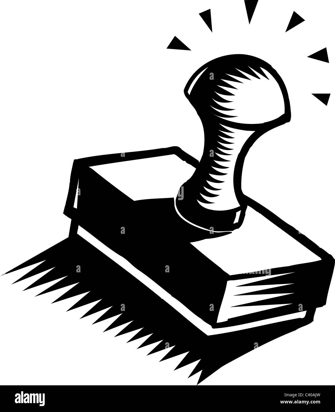 Illustration of a stamp Stock Photo - Alamy