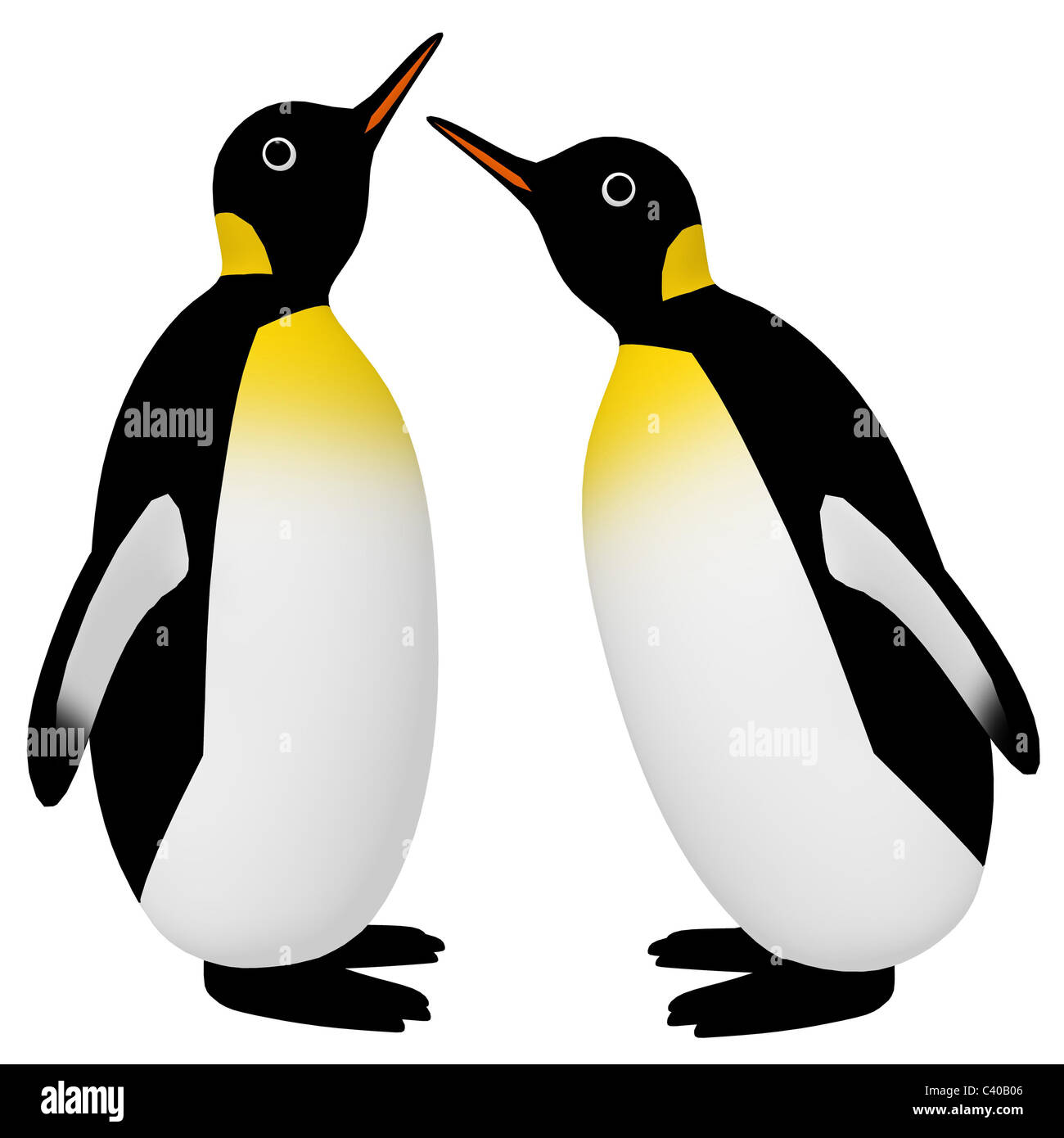 Penguin side view Cut Out Stock Images & Pictures - Alamy