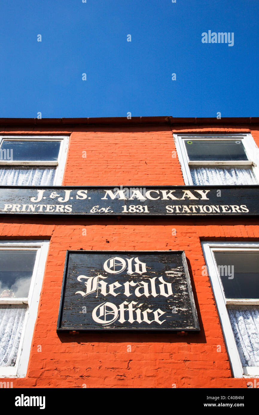 Colourful Stationers Shop on the High Street Morpeth Northumberland ...