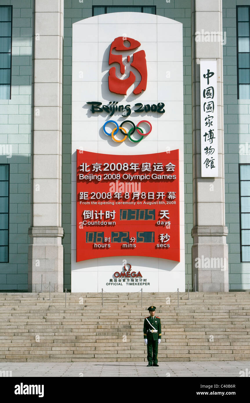 Beijing 2008 summer olympics countdown, China Stock Photo - Alamy