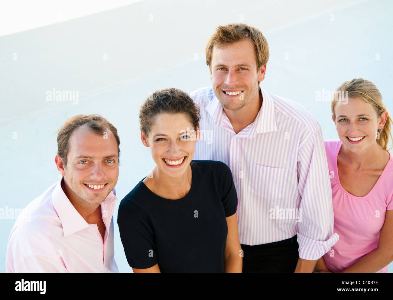Happy business team Stock Photo - Alamy