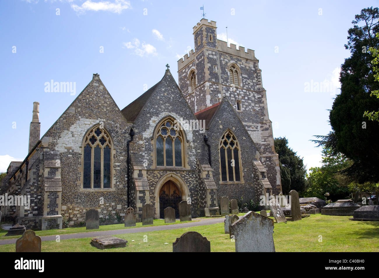 St Michaels Church in Bray , Berks Stock Photo - Alamy