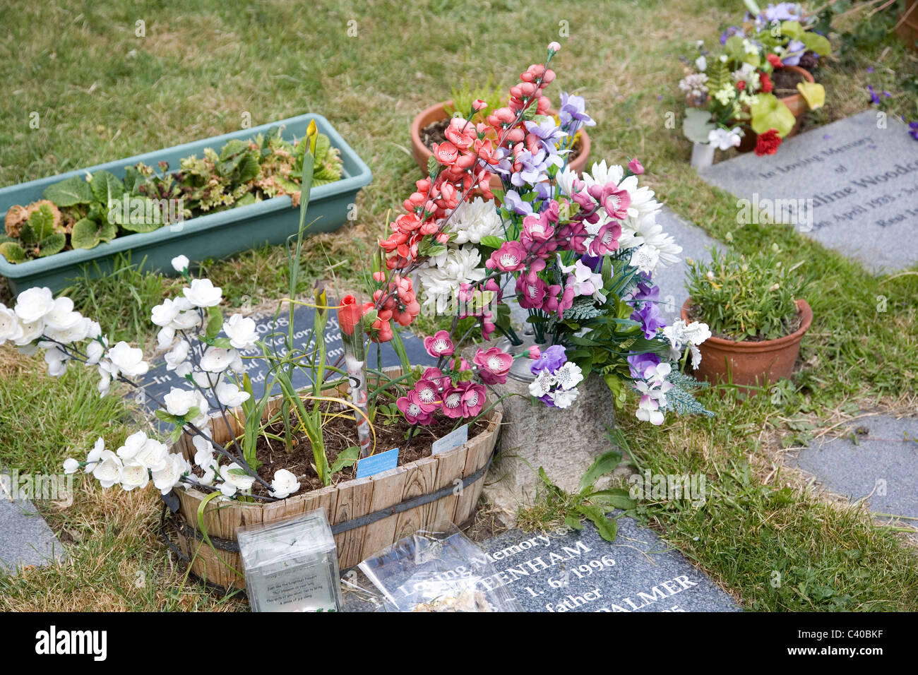 Memorial Plaques in St Michaels Graveyard - Bray Stock Photo - Alamy