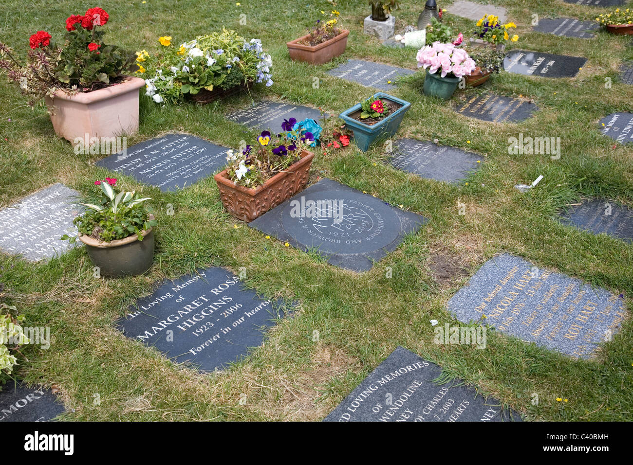 Memorial Plaques in St Michaels Graveyard - Bray Stock Photo - Alamy