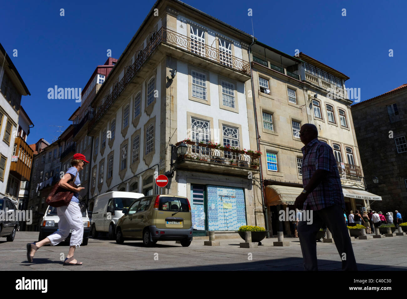 Traditional portuguese street scene in hi-res stock photography and ...