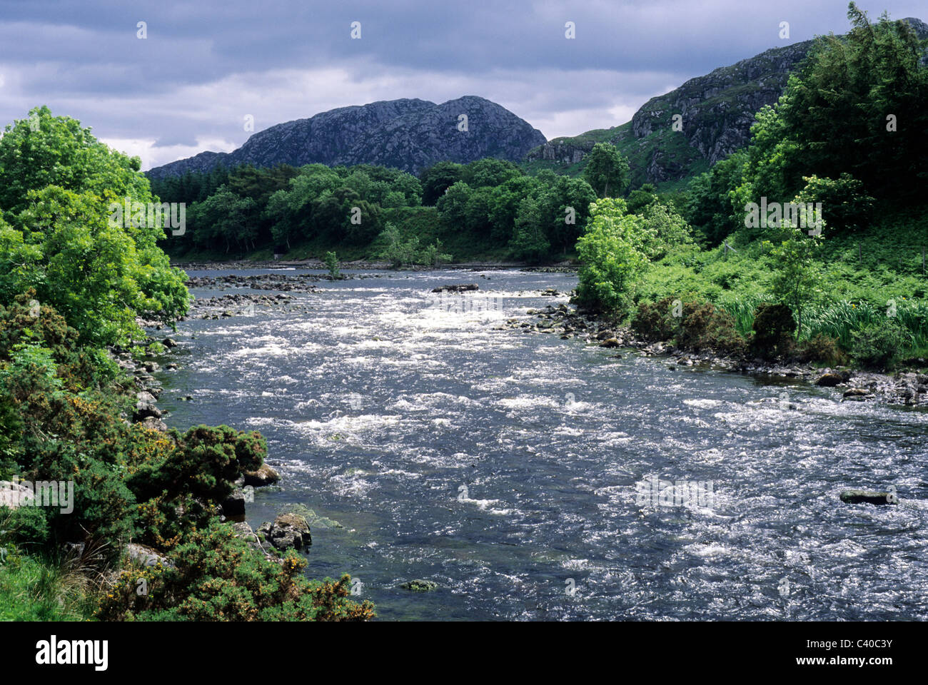 River Ewe, near Poolewe, Highland Region, Scotland Scottish rivers UK ...