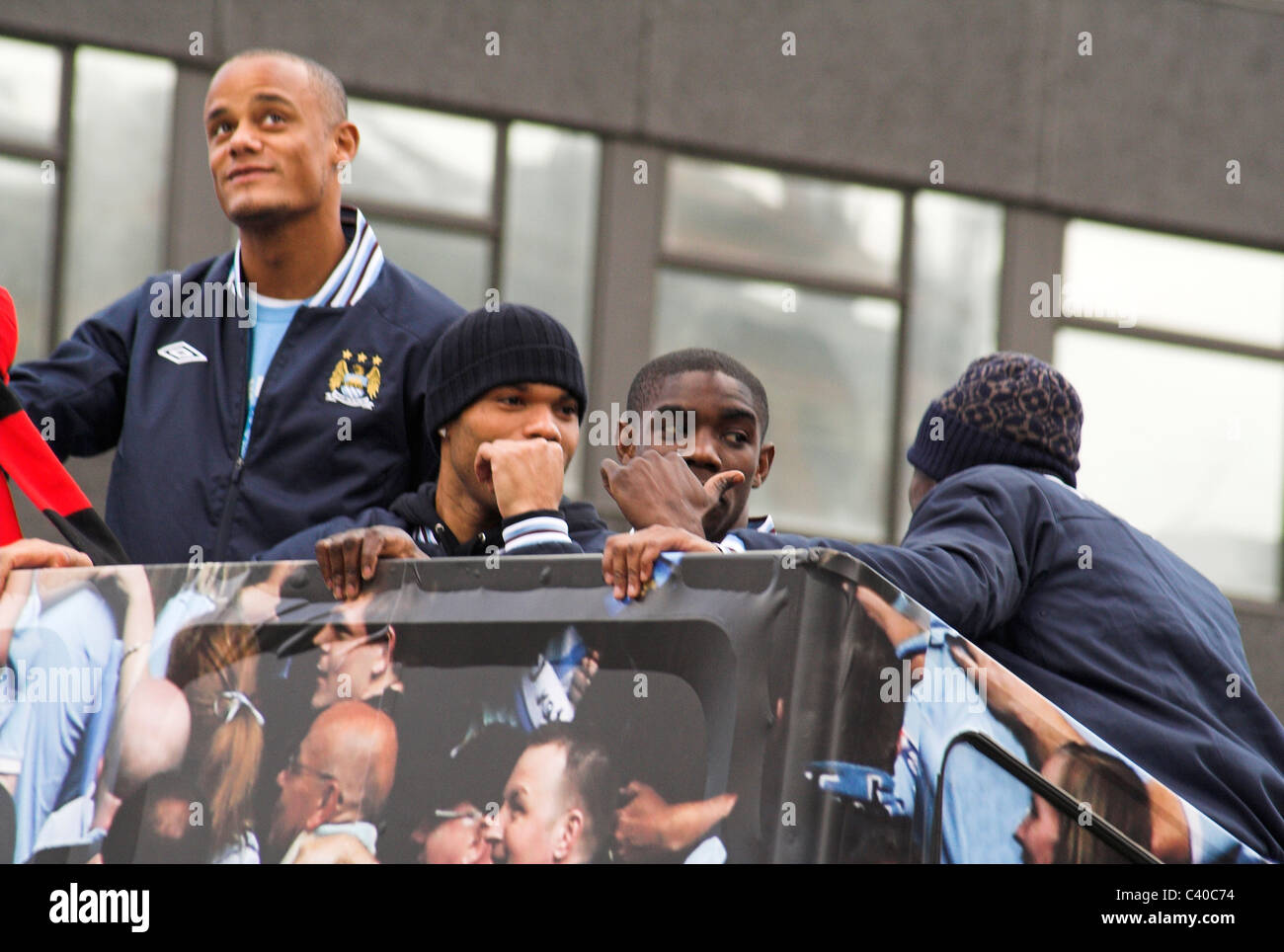 Manchester city team bus hi-res stock photography and images - Alamy