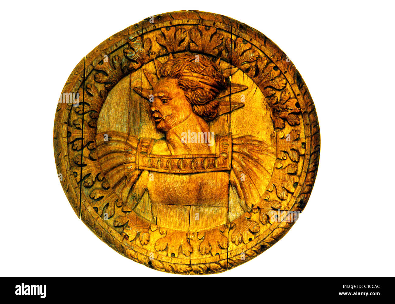 Stirling Castle Palace, Renaissance carved wooden roundel Scotland ...