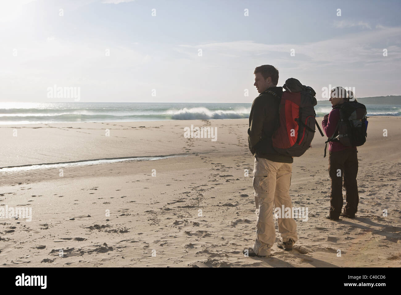 Backpacking beach hi-res stock photography and images - Alamy