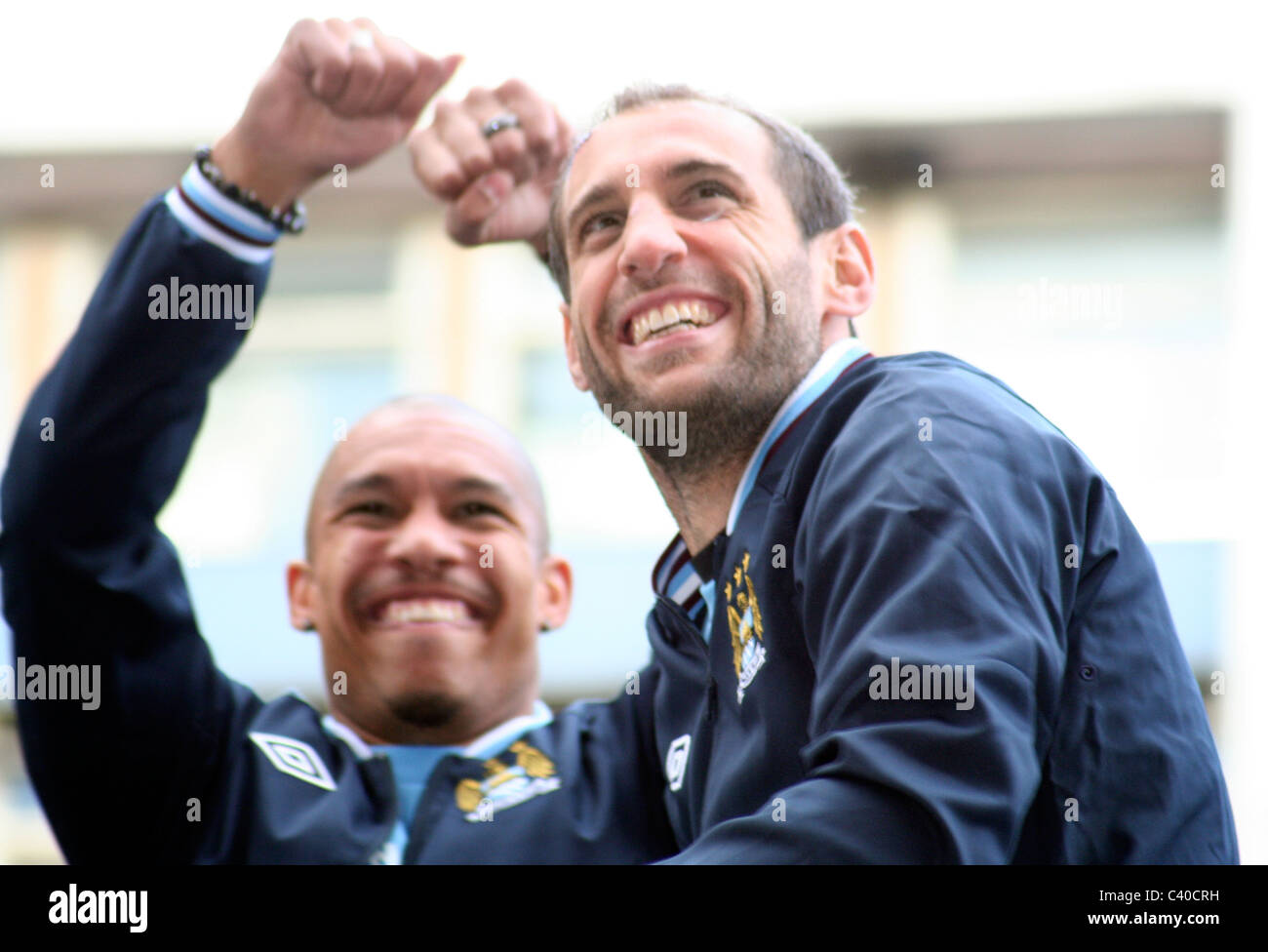 Manchester city bus parade hi-res stock photography and images - Alamy