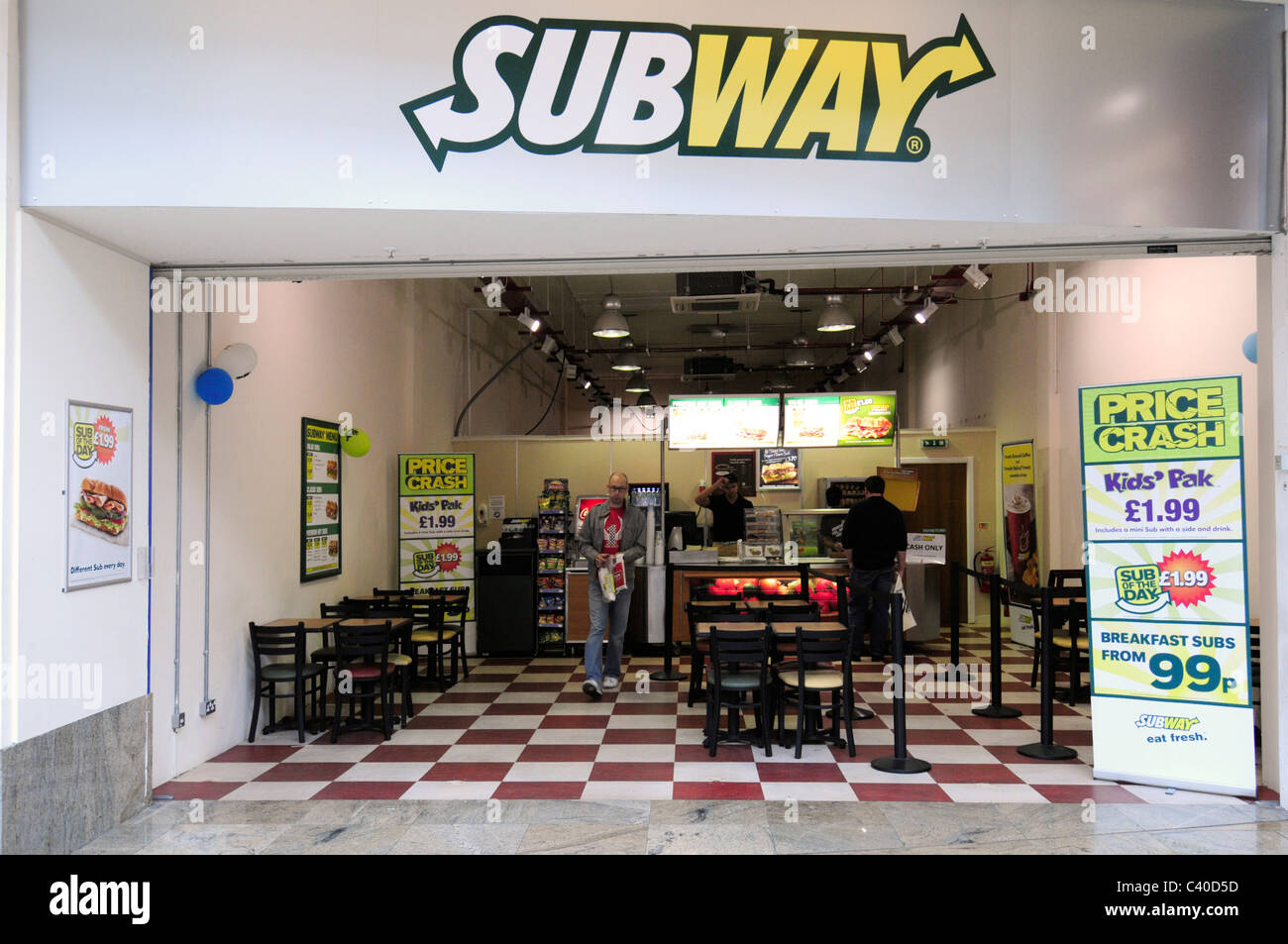 subway fast food sandwich meal edible Stock Photo - Alamy