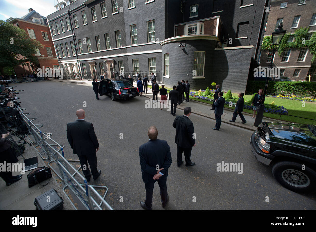 American President Barack Obama and Mrs Obama visit London on a State ...