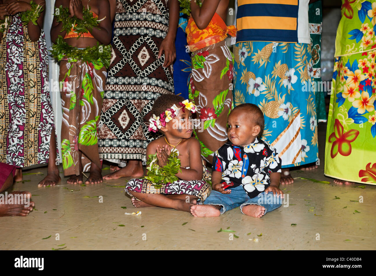 Native Children of Fiji, Makogai, Lomaviti, Fiji Stock Photo - Alamy