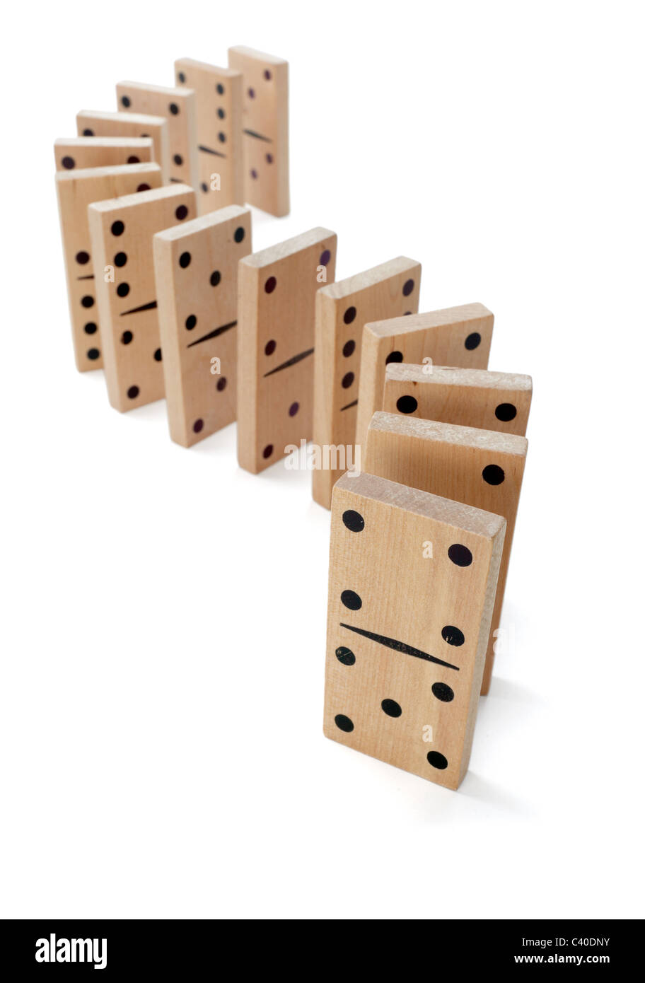 Domino effect falling chain sequence hi-res stock photography and ...