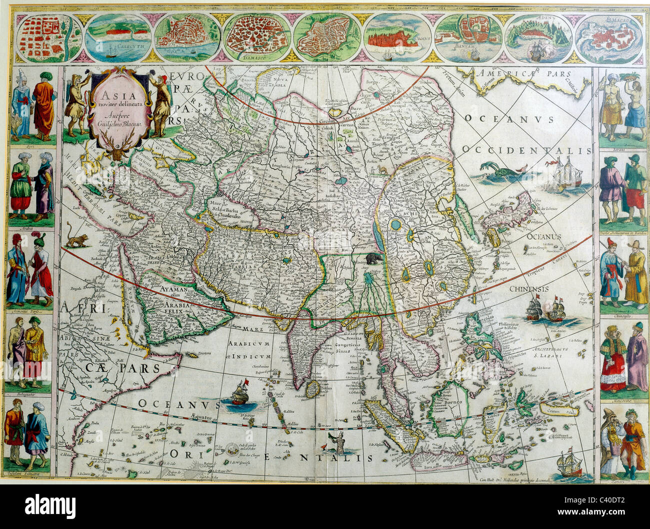 Antique, Asia, Bleau, Cartographer, Cartography, Drawings, Historic ...