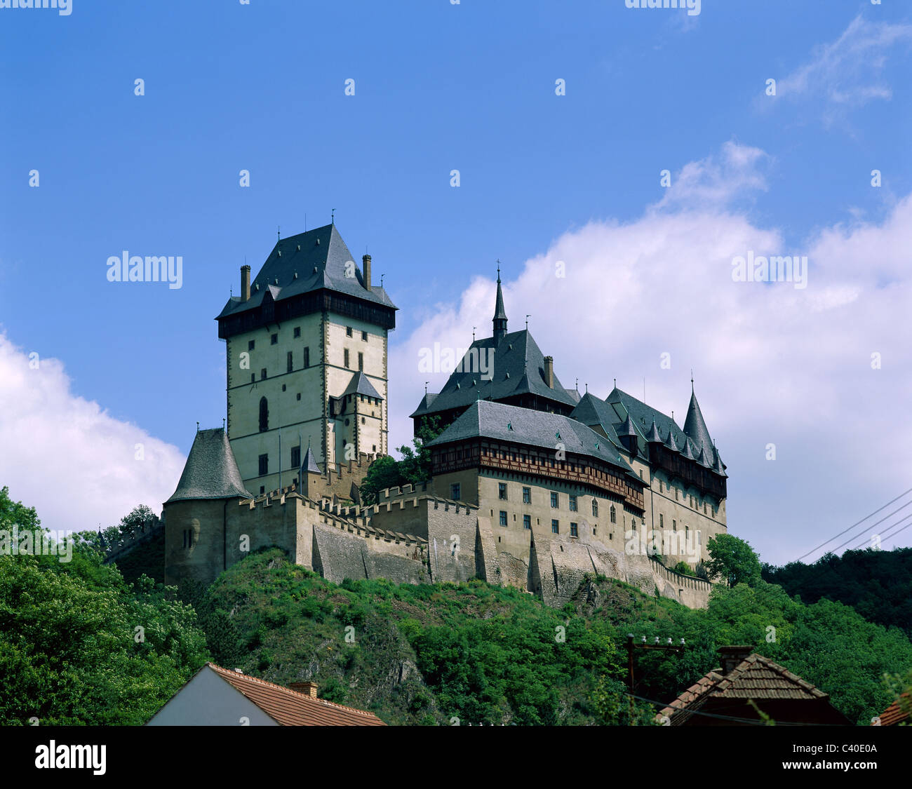 Architecture, Berounka, Castle, Clouds, Czech, Exterior, Holiday ...